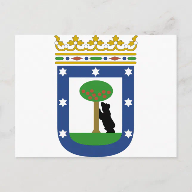 Madrid Spain Coat of Arms Postcard | Zazzle