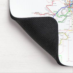 Madrid (Spain) Metro Map Mouse Pad | Zazzle