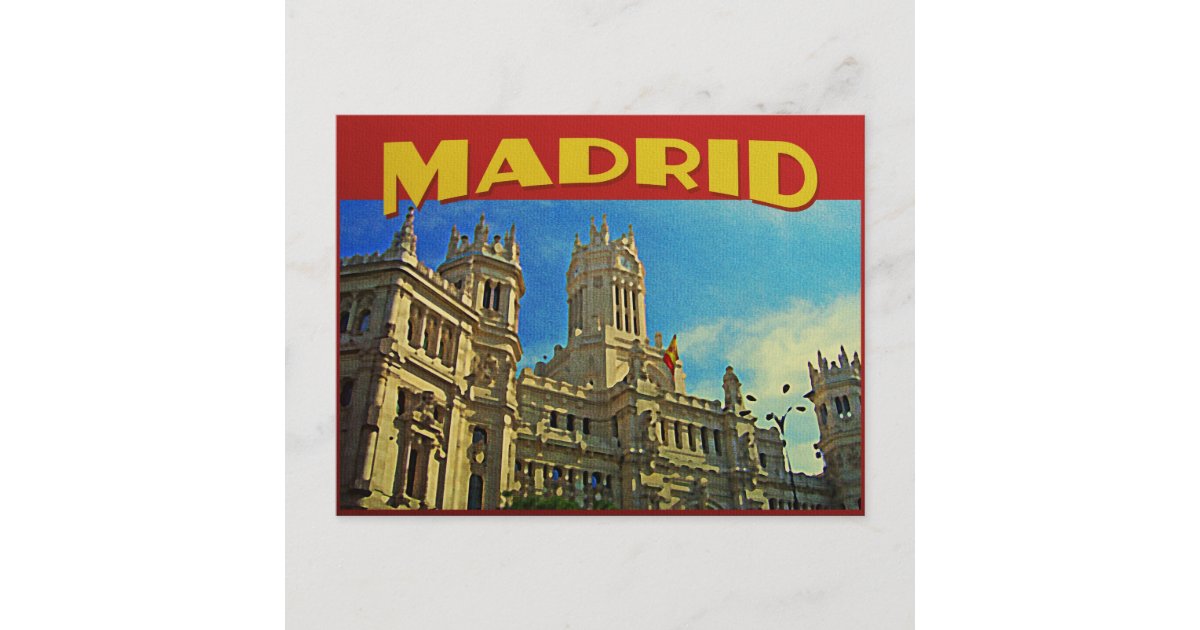 Madrid Spain Postcard | Zazzle