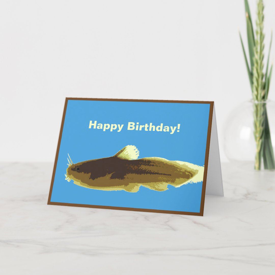 Madtom Catfish Birthday Card | Zazzle