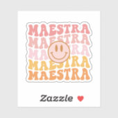 Maestra Gift, Spanish Teacher Appreciation Sticker | Zazzle