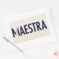 Maestra Logo Sticker | Zazzle