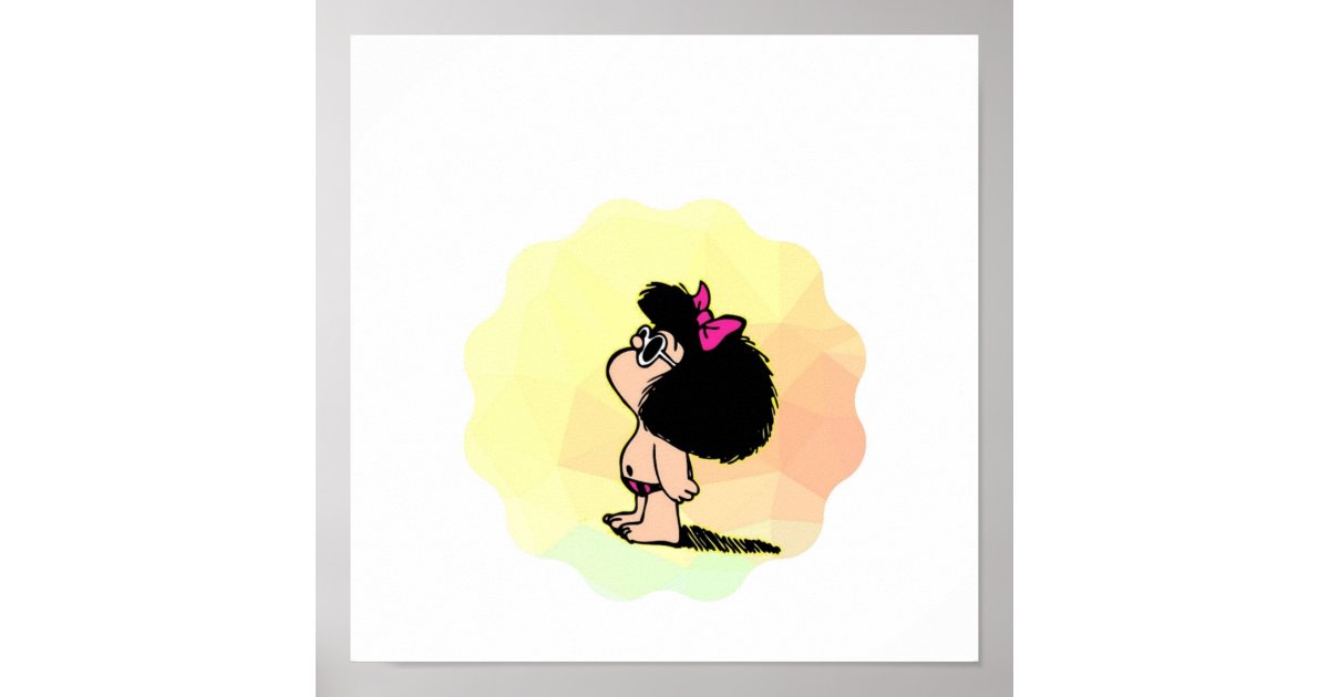 Mafalda in colours poster | Zazzle