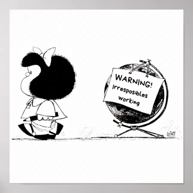 Mafalda world poster | Zazzle