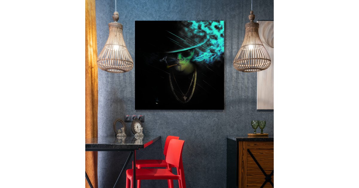 Mafia Alien Canvas Print | Zazzle