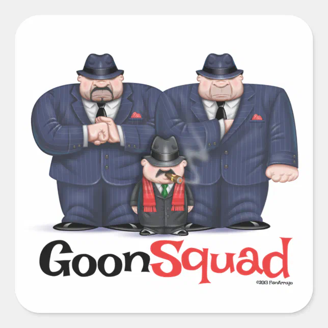 Mafia goon squad stickers | Zazzle