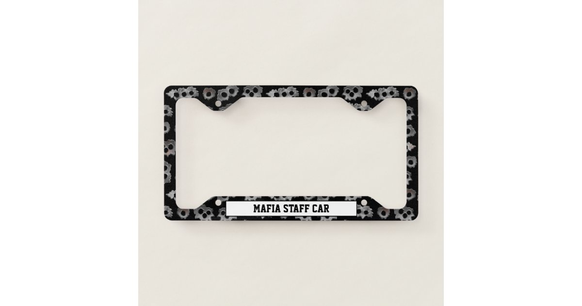 Mafia Staff Car License Plate Frame | Zazzle