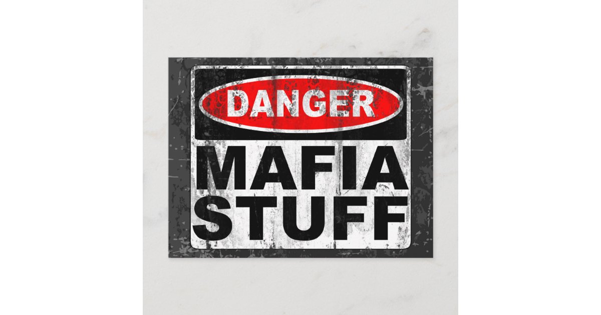 Mafia Stuff Postcard | Zazzle