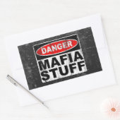 Mafia Stuff Rectangular Sticker | Zazzle