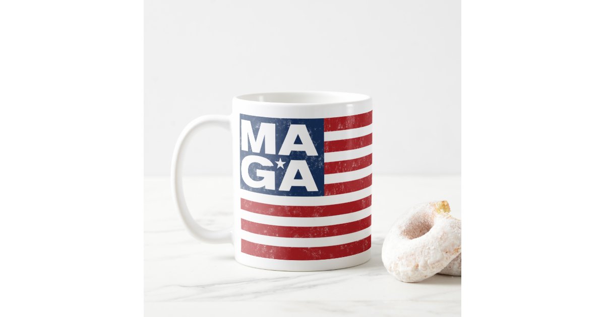 MAGA American Flag Coffee Mug | Zazzle