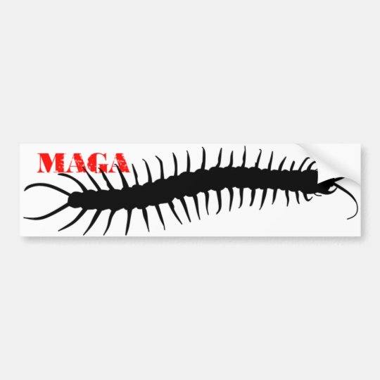 MAGA Centipede Bumper Sticker | Zazzle.com