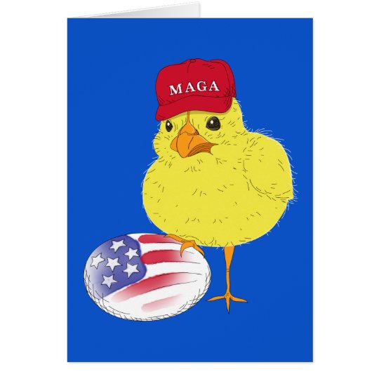 MAGA Chick Pro Trump Easter Card | Zazzle.com
