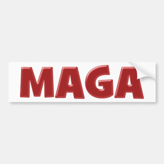 MAGA - Make America Great Again Bumper Sticker | Zazzle.com