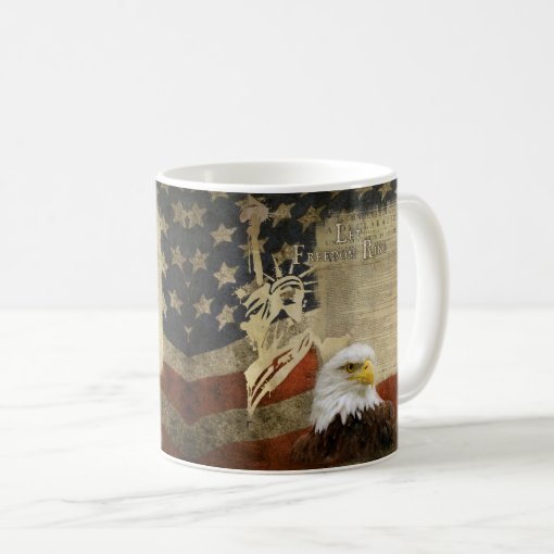 MAGA Patriot Patriotic Freedom Independence Flag Coffee Mug | Zazzle