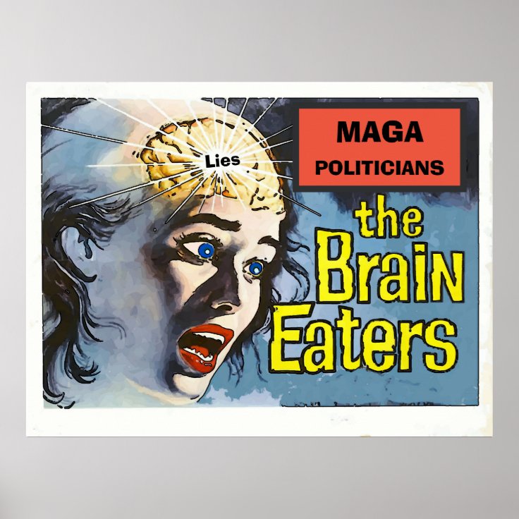 MAGA Politicians, Lies, edit text Poster | Zazzle