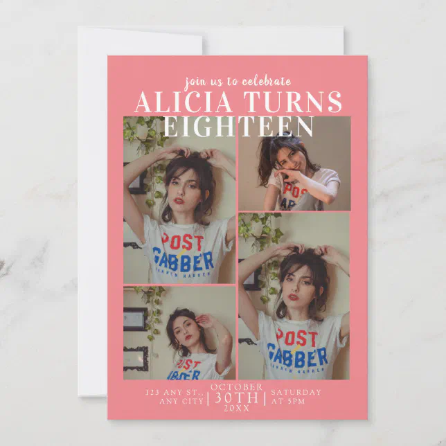 Magazine Cover Birthday Invitation | Zazzle