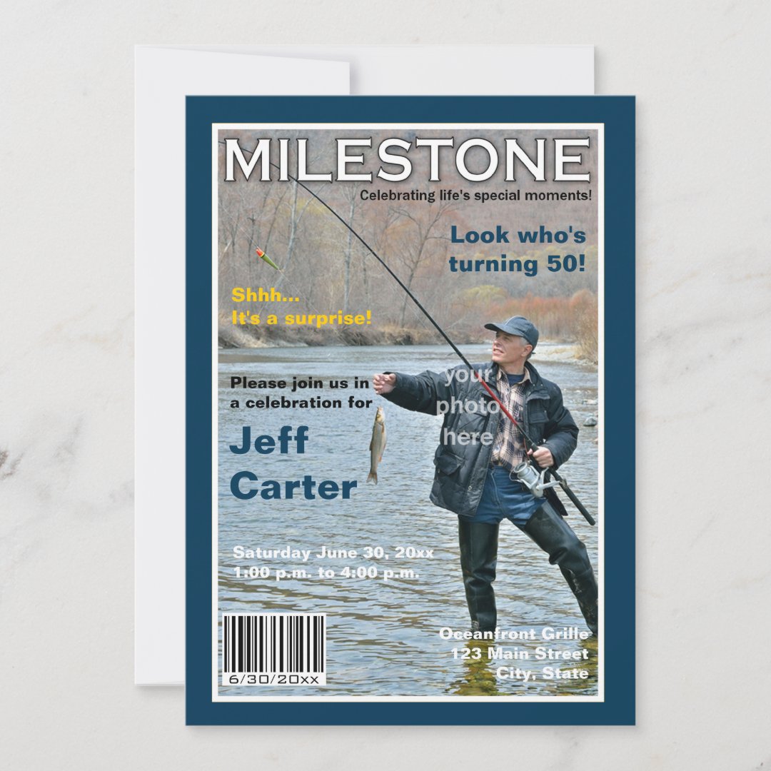 Magazine Cover Birthday Party Invitation | Zazzle