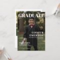 Magazine Cover Kindergarten Graduation Party Invitation | Zazzle