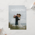Magazine cover photo wedding Invitation | Zazzle