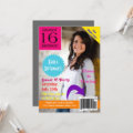 Magazine Cover Sweet Sixteen Invitation | Zazzle