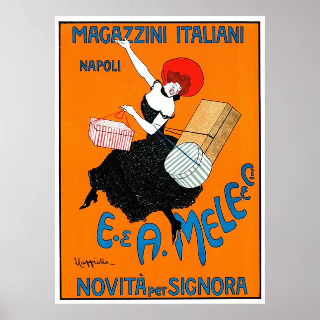 Magazzini Italini 1904 ~ Vintage Poster | Zazzle