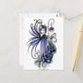 Magdalene Blue Rose Fairy Postcard | Zazzle