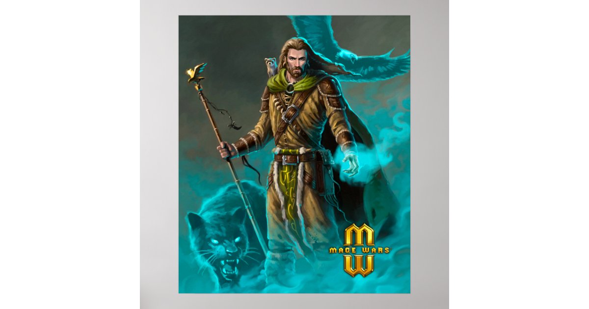 Mage Wars® Beastmaster of Straywood Poster (20x24) | Zazzle