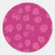 Magenta Berry Pattern Classic Round Sticker | Zazzle