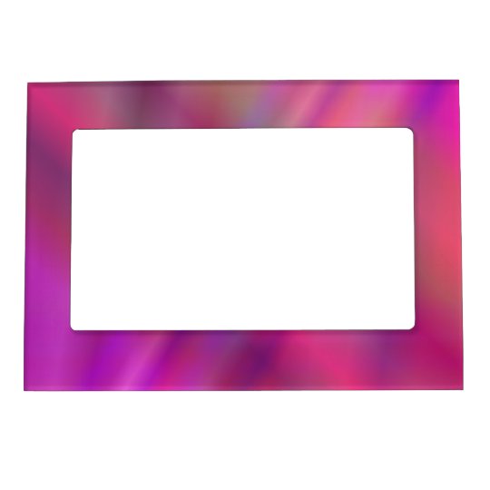 Magenta colorful abstract magnetic photo frame | Zazzle.com