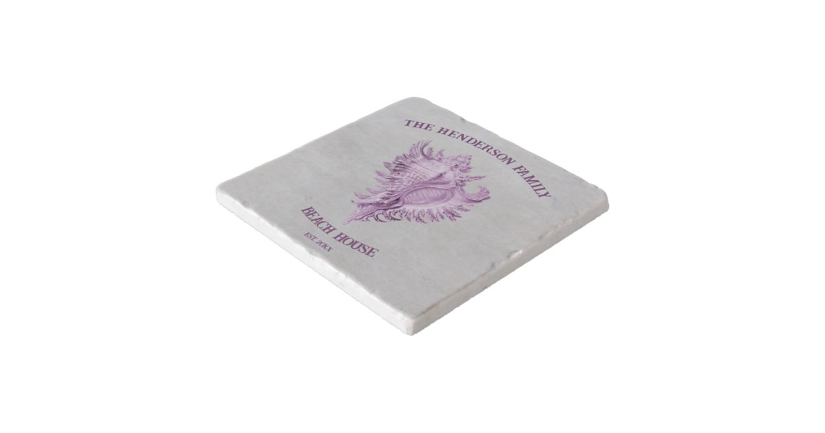 Magenta Conch Shell Trivet | Zazzle