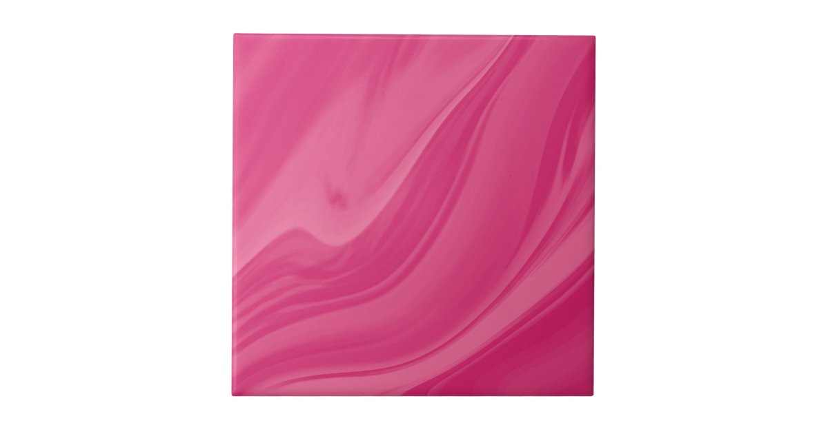 Magenta Liquid Marble Background Ceramic Tile | Zazzle
