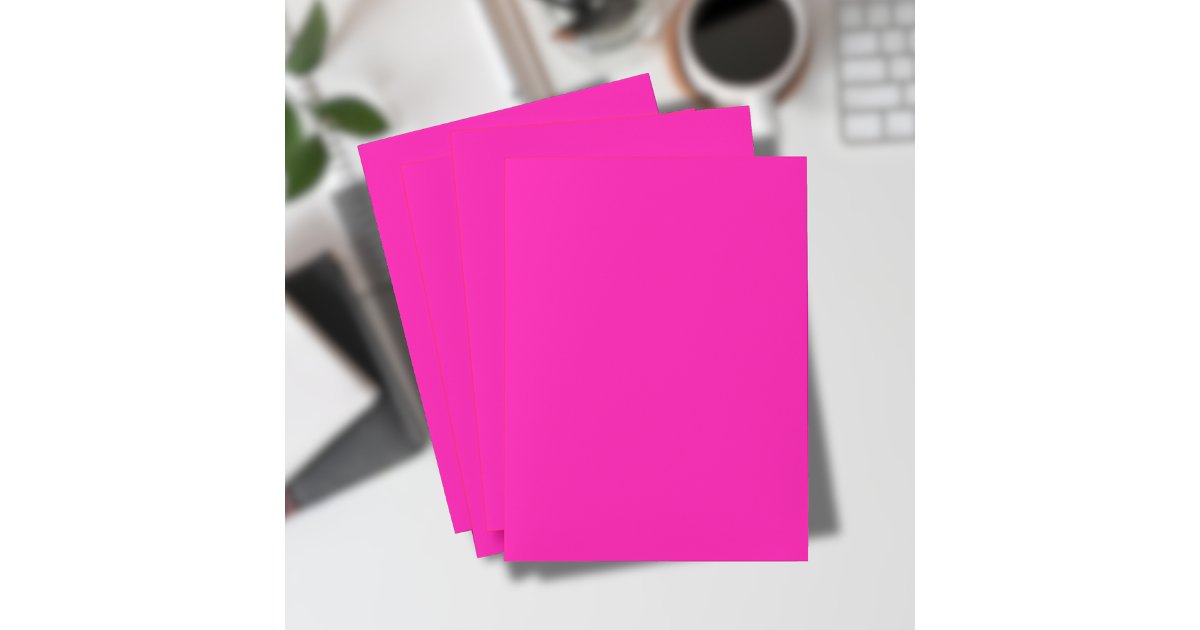 Magenta Madness Solid Color | Minimalist Pocket Folder | Zazzle