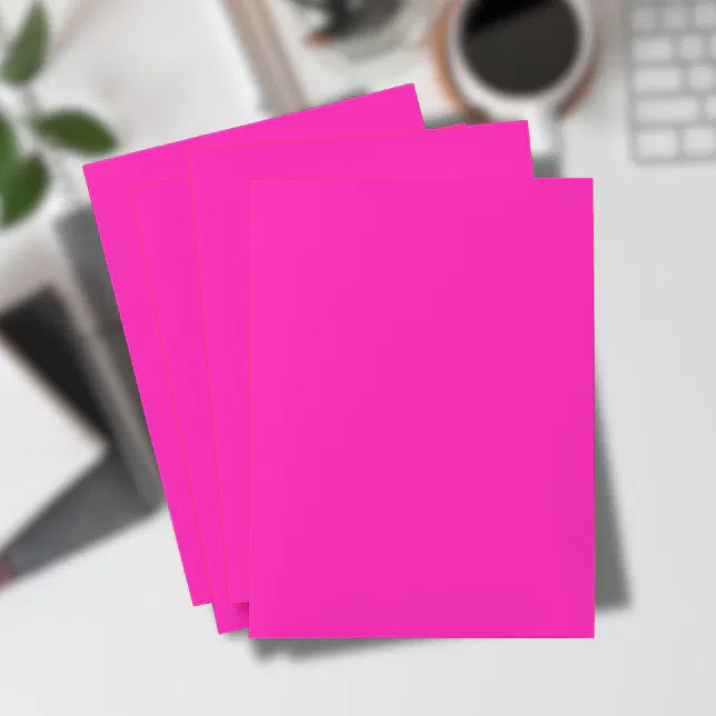Magenta Madness Solid Color | Minimalist Pocket Folder | Zazzle