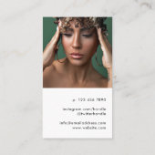 Magenta Name Model Actress Singer Headshot QR Code Business Card | Zazzle