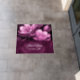 Magenta Pink Floral Floor Decal | Zazzle