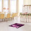 Magenta Pink Floral Floor Decal | Zazzle