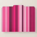 Magenta & Pink Striped Pattern File Folders | Zazzle