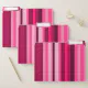 Magenta & Pink Striped Pattern File Folders | Zazzle