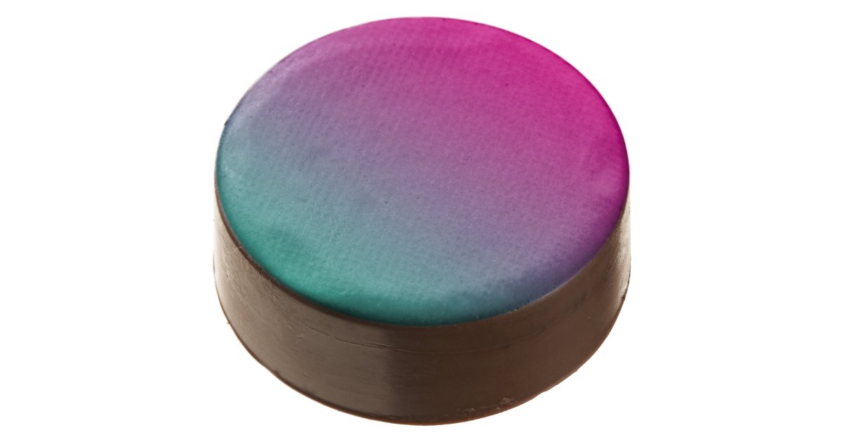 Magenta Purple & Teal Ombre Chocolate Covered Oreo | Zazzle