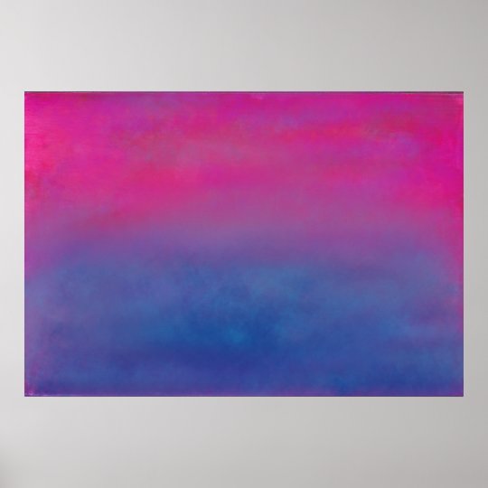 Magenta Sky Abstract Landscape Poster | Zazzle.com
