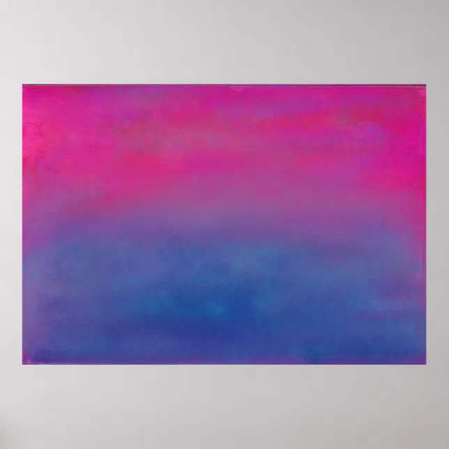 Magenta Sky Abstract Landscape Poster | Zazzle