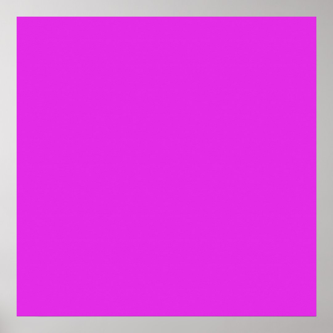 Magenta Violet Bright Purple Color Background Poster | Zazzle