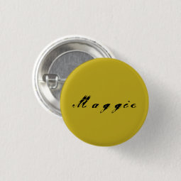 Maggie from Orphan Black calligraphy Pinback Button | Zazzle