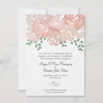 Maggie Hemingway Wedding Invitation | Zazzle