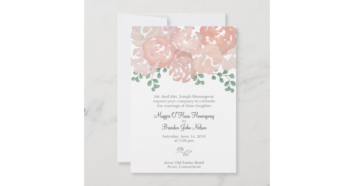 Maggie Hemingway Wedding Invitation | Zazzle