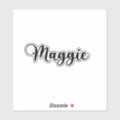 Maggie Name - Handwritten Calligraphy Sticker | Zazzle
