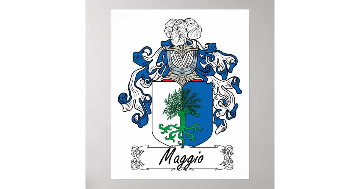 Maggio Family Crest Poster | Zazzle