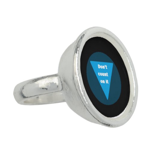 "Magic 8 ball" Answer Ring | Zazzle