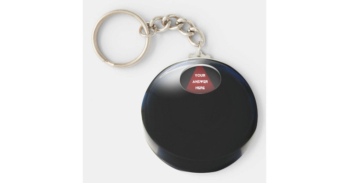 Magic 8 Ball Keychain | Zazzle.com