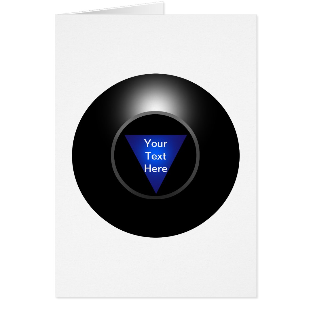 Magic 8 Ball - Your Text | Zazzle